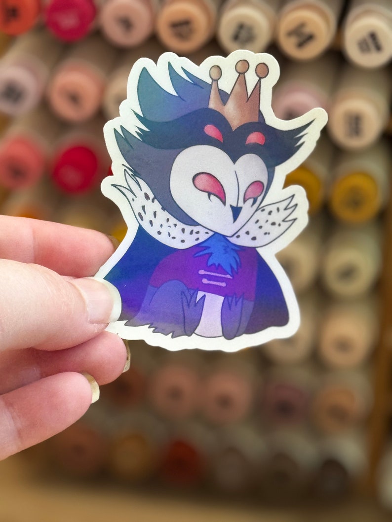 Stolas Chibi Helluva Boss Vinyl Sticker 3 - Etsy