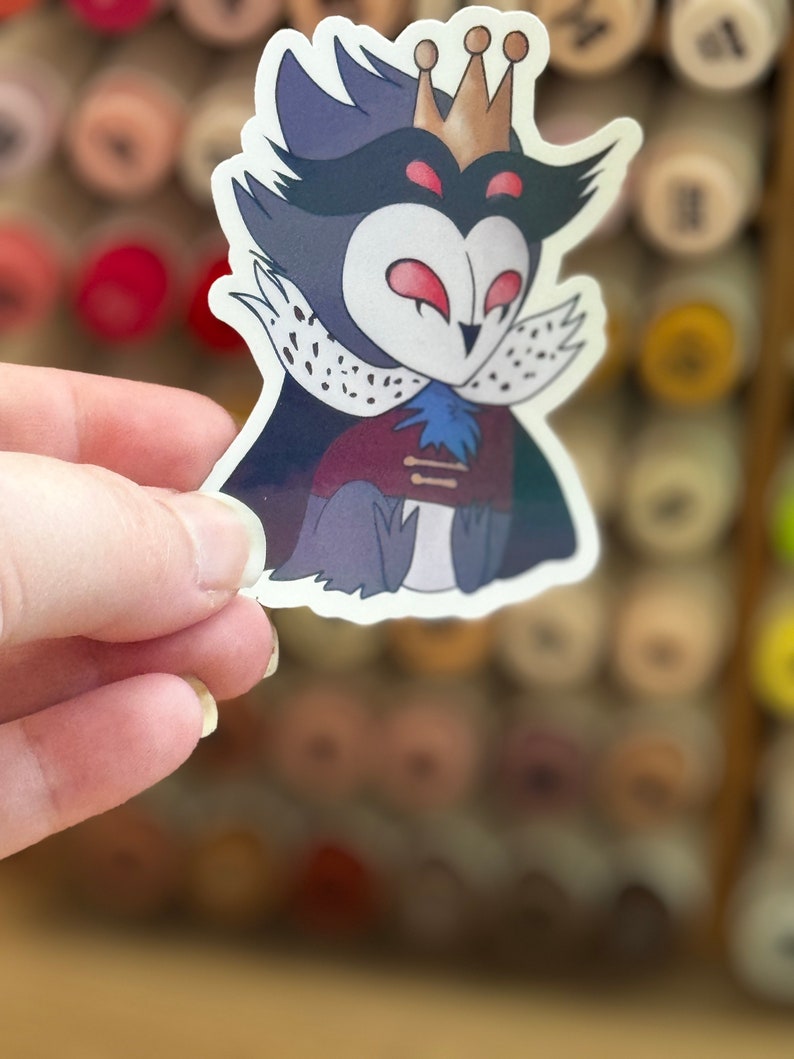 Stolas Chibi Helluva Boss Vinyl Sticker 3 - Etsy