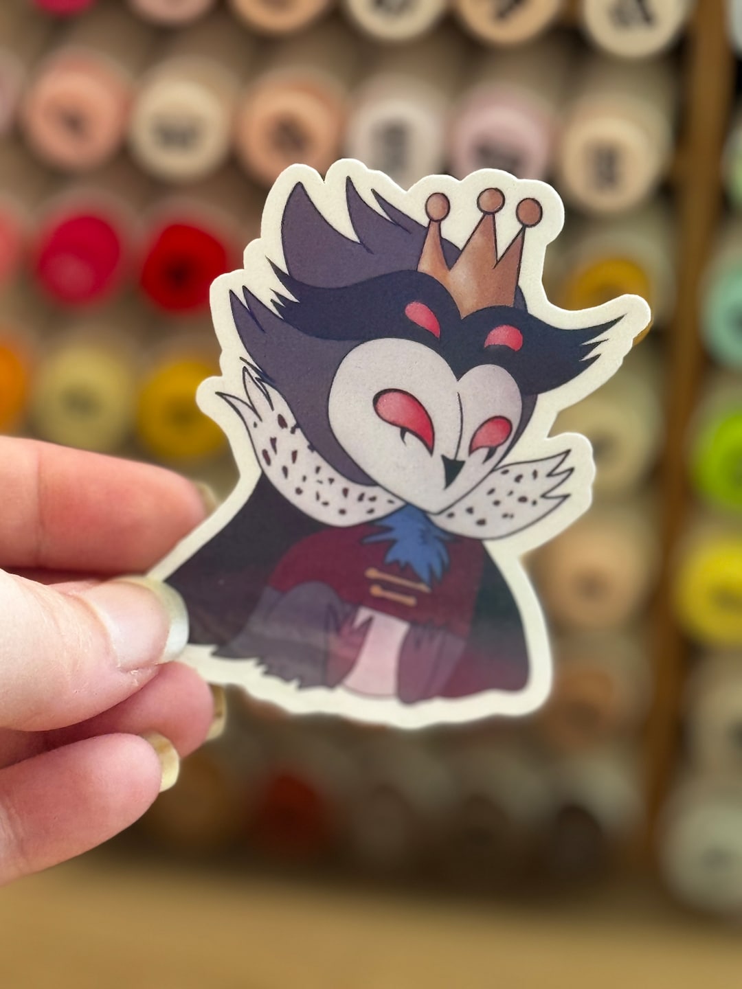 Stolas Chibi Helluva Boss Vinyl Sticker 3 - Etsy