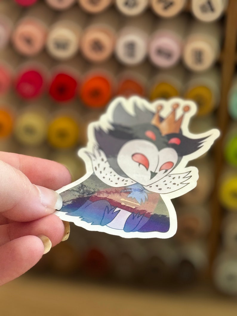 Stolas Chibi Helluva Boss Vinyl Sticker 3 - Etsy