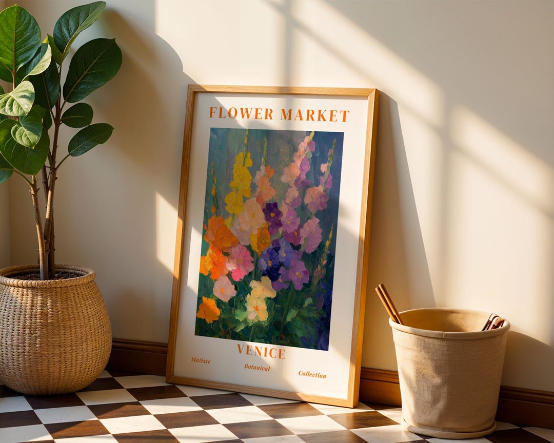 Venice Italy Flower Market,henri Matisse Printable Art,digital Download ...