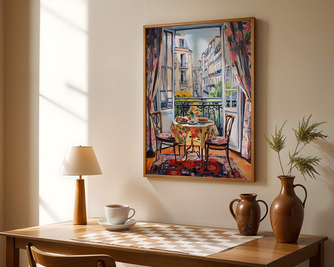 Coffee and Flowers Instant Download | Amsterdam Café Window Digital Art ...