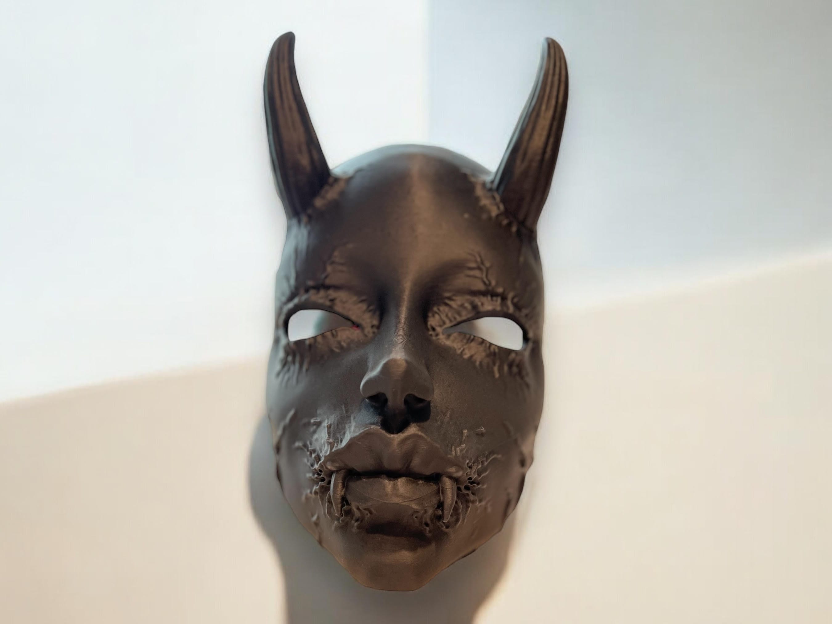 Oni Japanese Mask | Female Demon Mask DIY - Etsy