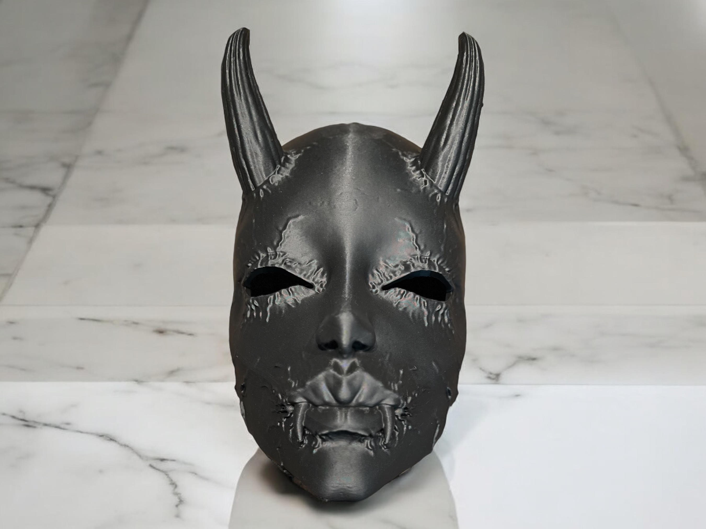 Oni Japanese Mask | Female Demon Mask DIY - Etsy