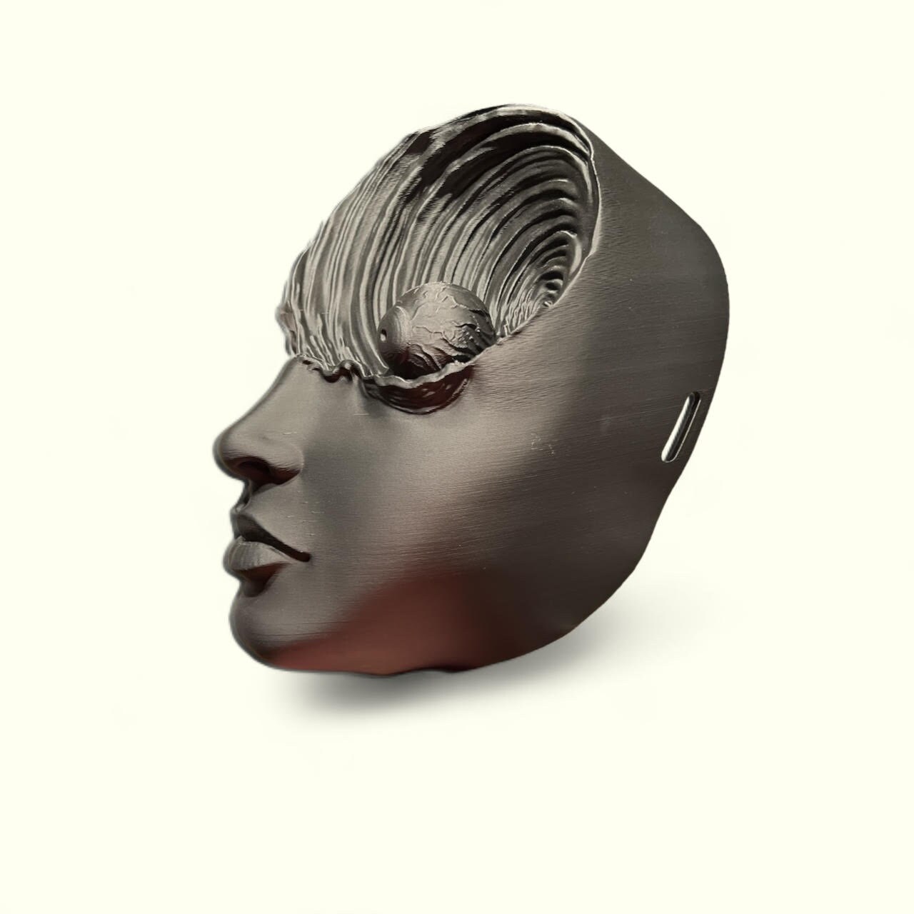Uzumaki Mask - 3D Printed Junji Ito Inspired Mask | Raw and Painted ...