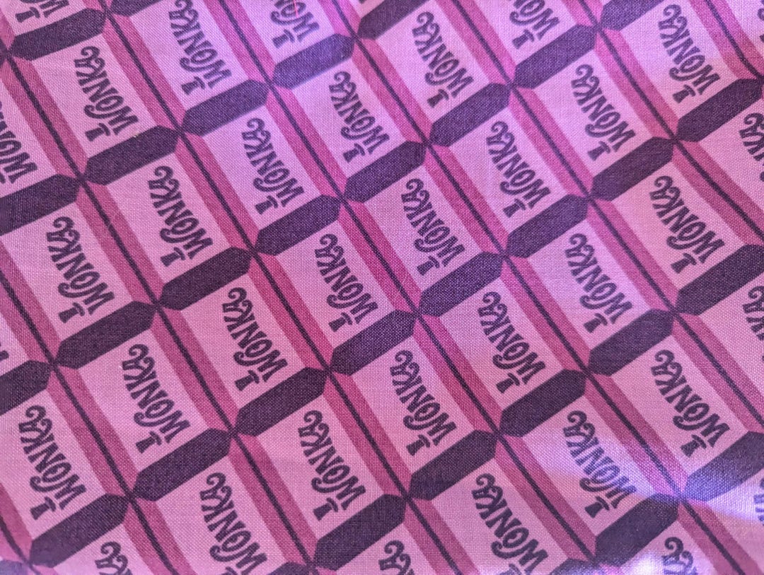 Wonka Bar Wrapper Fabric - Etsy