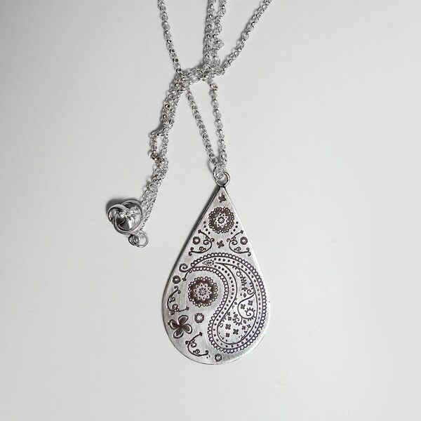 Paisley Necklace - Etsy