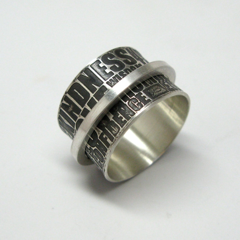 Christian Meditation Spinner Ring - Etsy