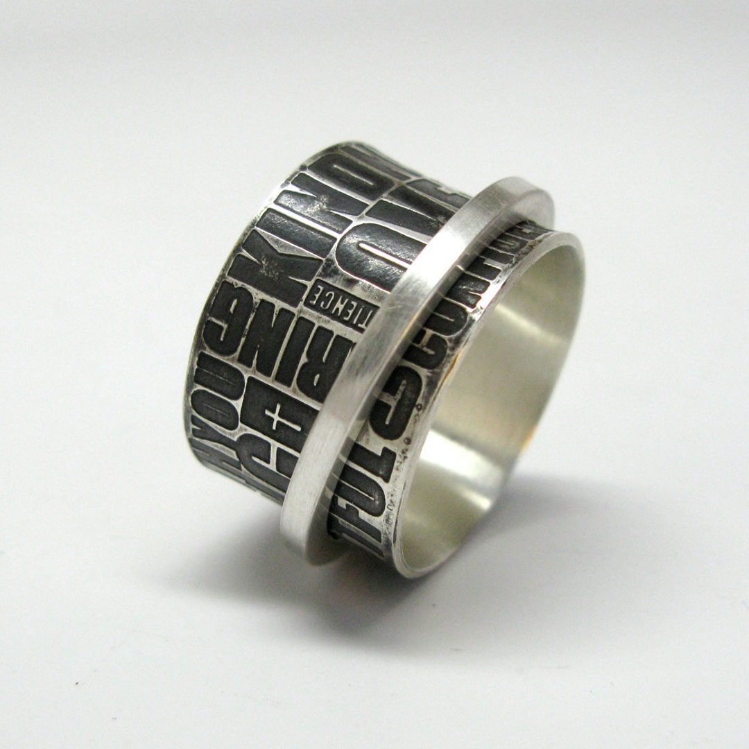 Christian Meditation Spinner Ring - Etsy