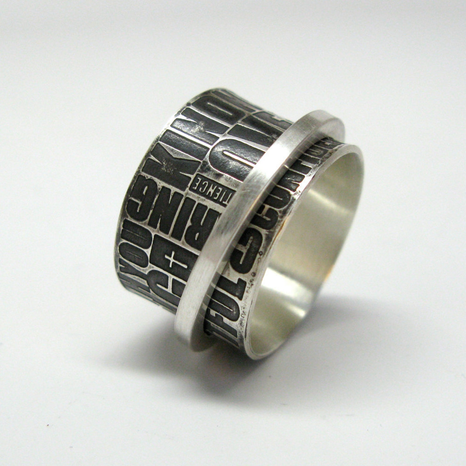 Christian Meditation Spinner Ring - Etsy