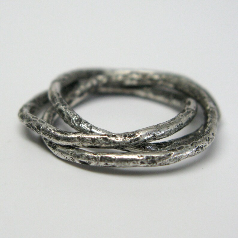 Sterling Silver Vine Rolling Ring - Etsy