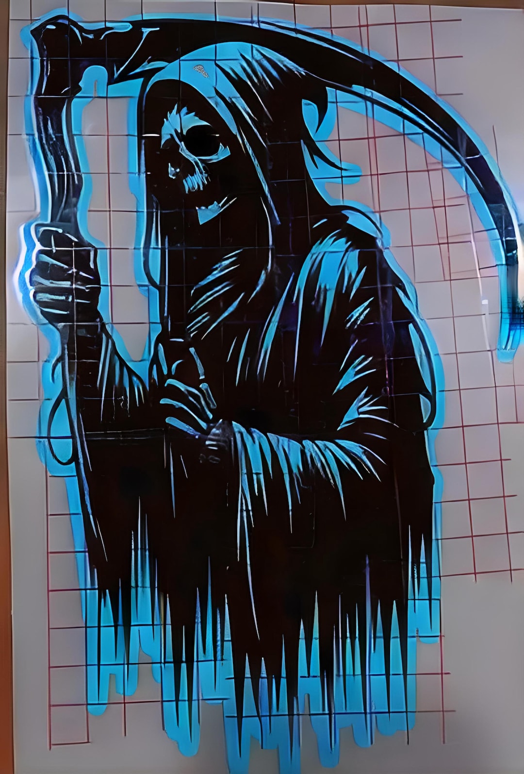 Grim Reaper Vinyl Decal. Reaper, Scythe, Soul Snatcher. - Etsy