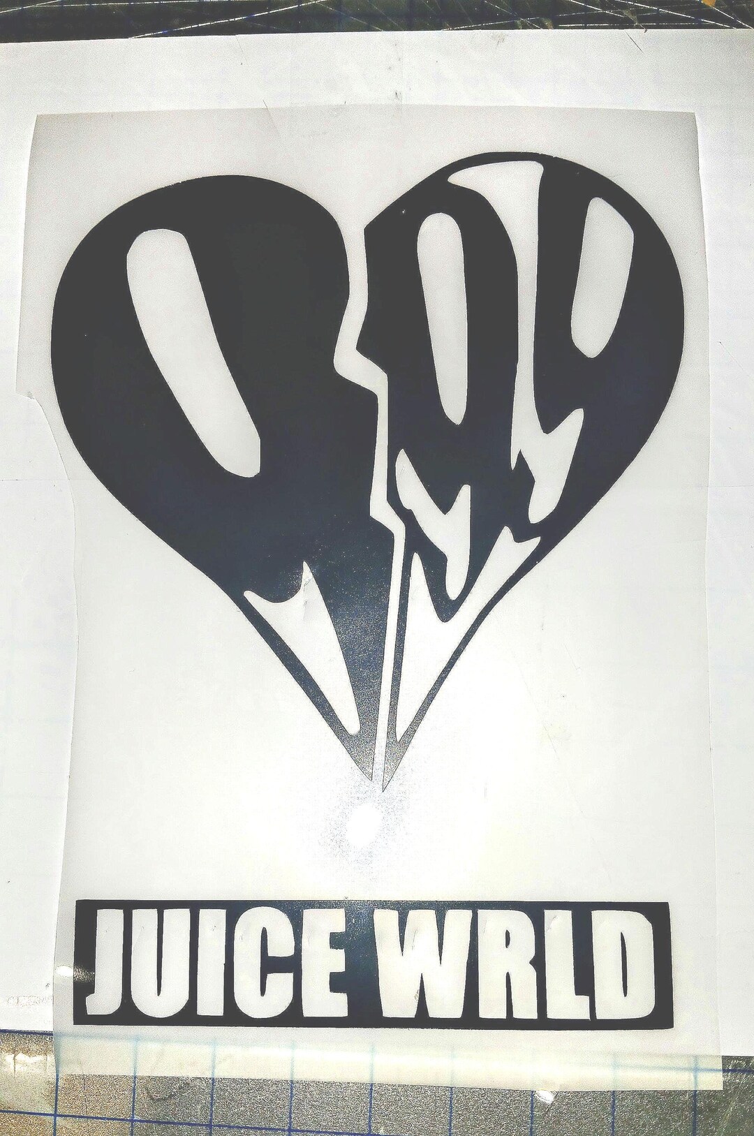 Juice WRLD 999 Broken Heart Premium Vinyl Decal. Rap, RIP, Music, Hip ...