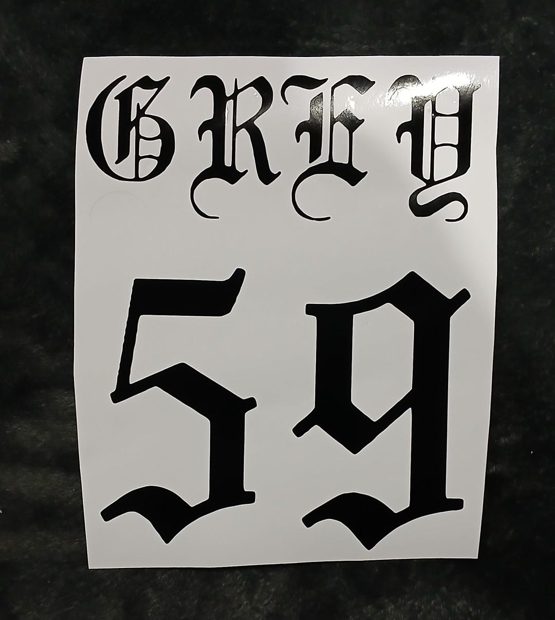 GREY 59 Permanent Decal. Suicideboys, Ruby Da Cherry, G59, Trap Rap ...