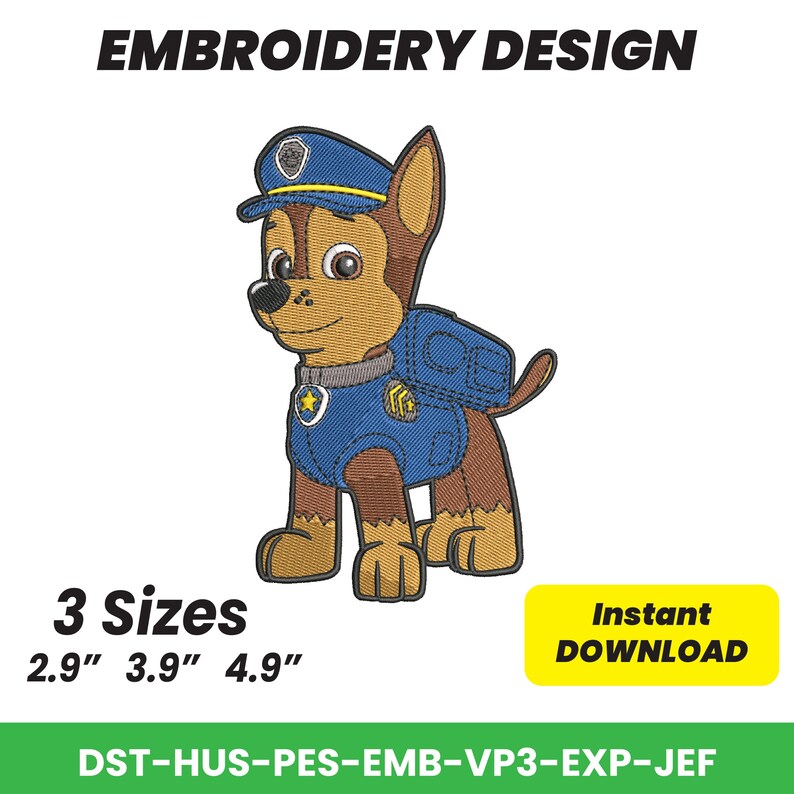 Dog Paw Cartoon Embroidery Design, Dog Bundle Embroidery Pattern ...