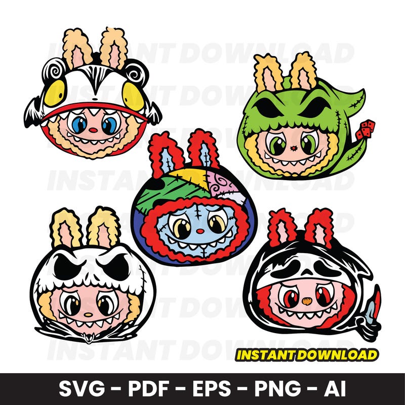 Labubu Ghostface - Etsy