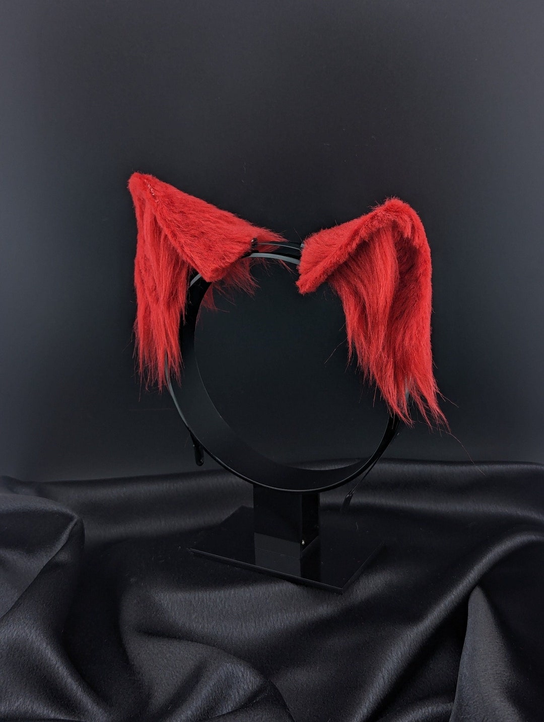 Scarlet Red Cat Ears - Etsy
