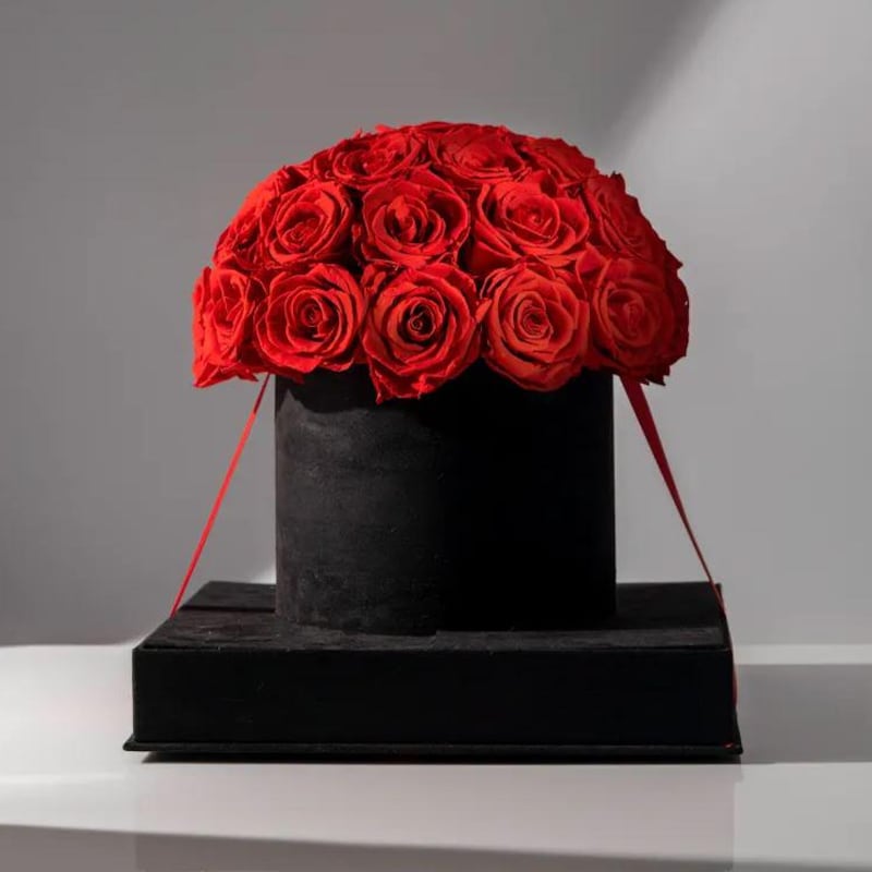 Preserve Roses in Vase - Etsy