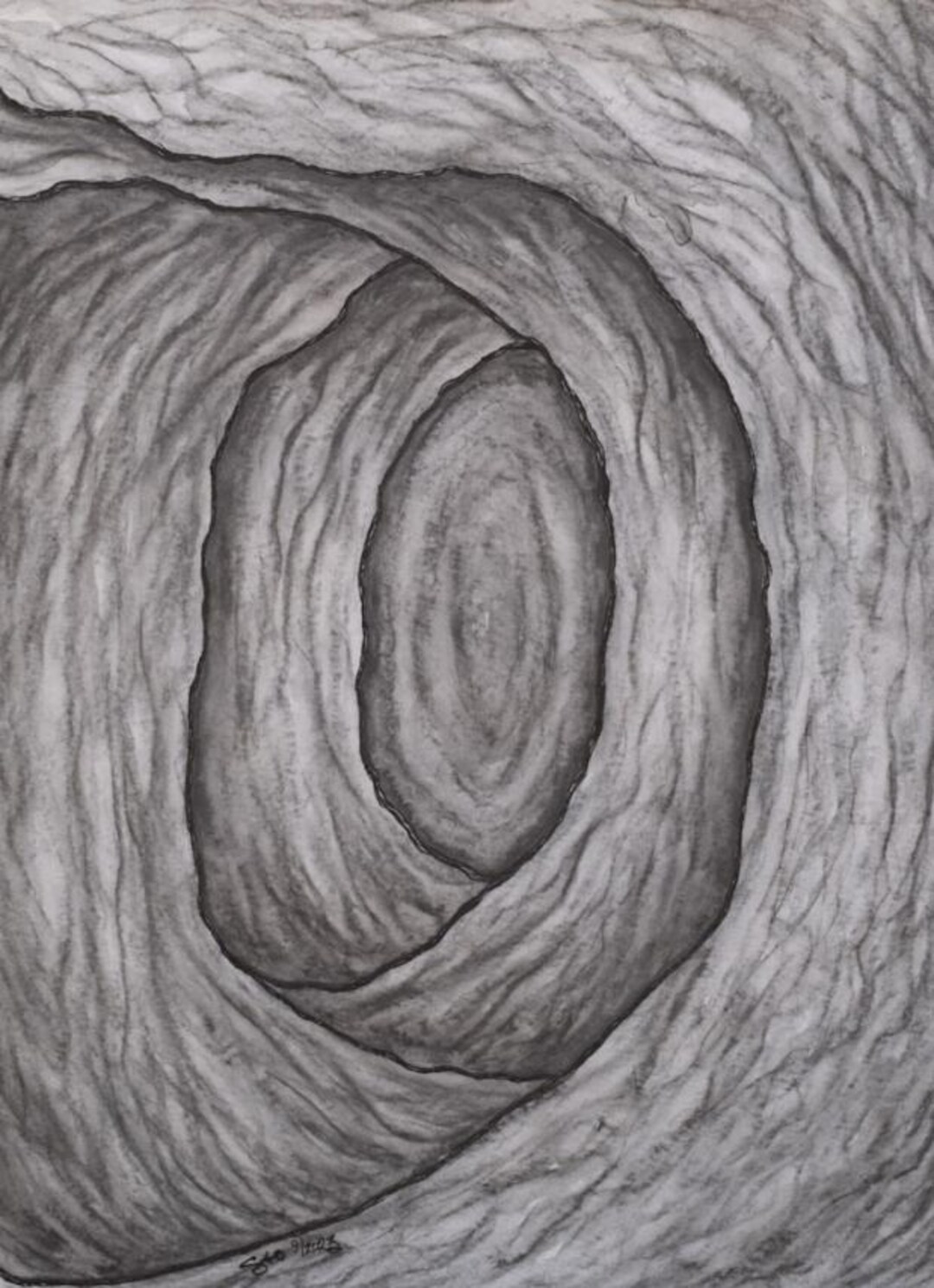 Portal Watersoluble Graphite Drawing - Etsy