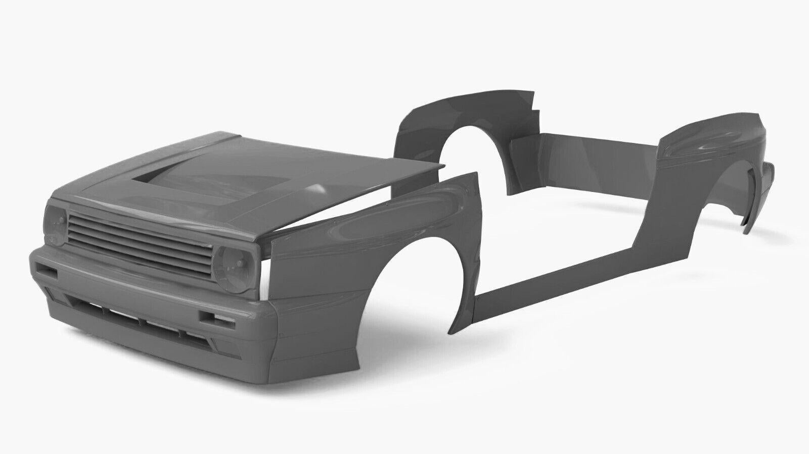 Volkswagen Golf MK2 Pandem Widebody Kit Resin Scale Model Cars ...