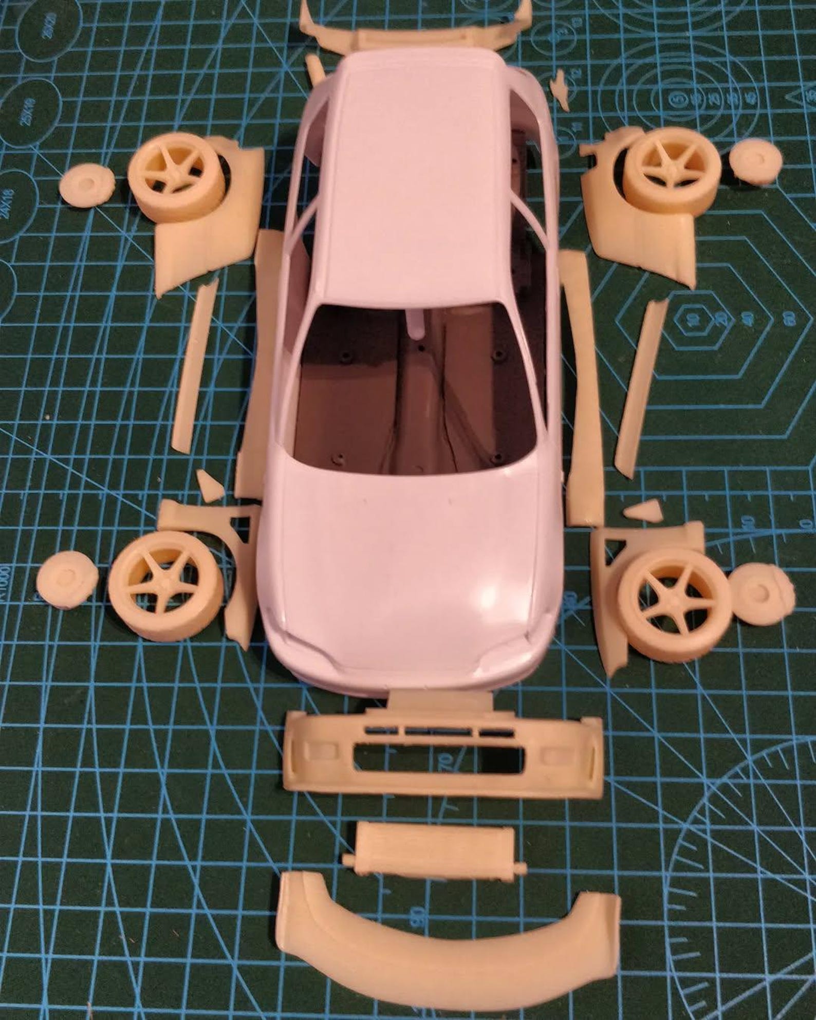 Honda Civic EG6 Pandem Widebody Resin Kit With Wheels for Hasegawa ...