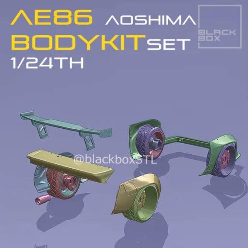 Toyota Corolla Trueno AE86 N2 Widebody Kit for Aoshima - Etsy
