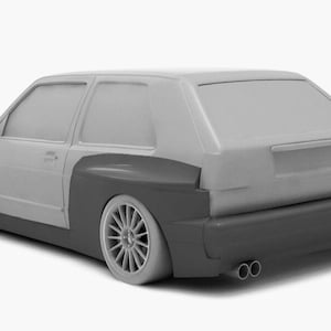 Volkswagen Golf MK2 Pandem Widebody Kit Resin Scale Model Cars ...