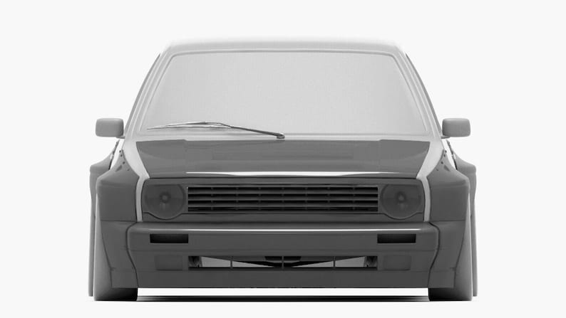 Volkswagen Golf MK2 Pandem Widebody Kit Resin Scale Model Cars ...