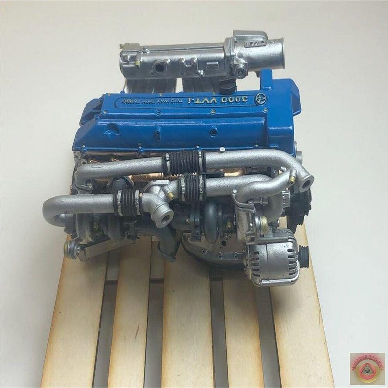 Toyota Supra 2JZ GTE Vvt-i Engine Resin UNPAINTED - Etsy