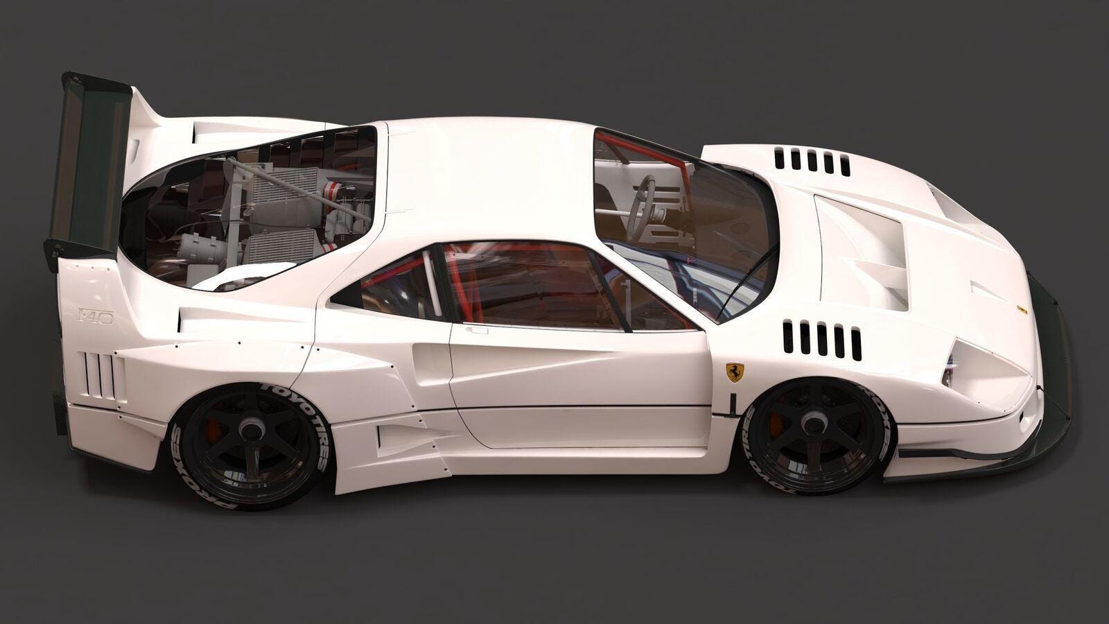 Ferrari F40 Liberty Walk LBWK Widebody Kit Resin Print UNPAINTED - Etsy