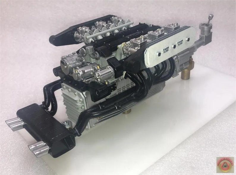 Lamborghini Countach Engine Resin UNPAINTED - Etsy