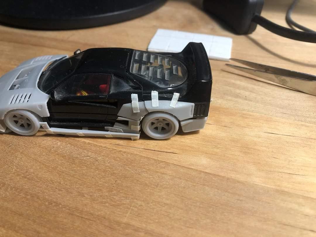 Ferrari F40 Liberty Walk LBWK Widebody Kit Resin Print UNPAINTED - Etsy