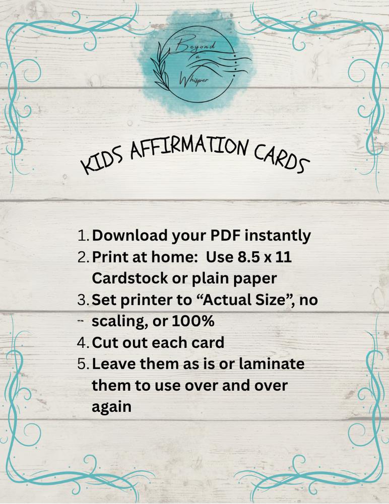 Sports Affirmation Cards for Kids: Positive Mindset, Motivation ...