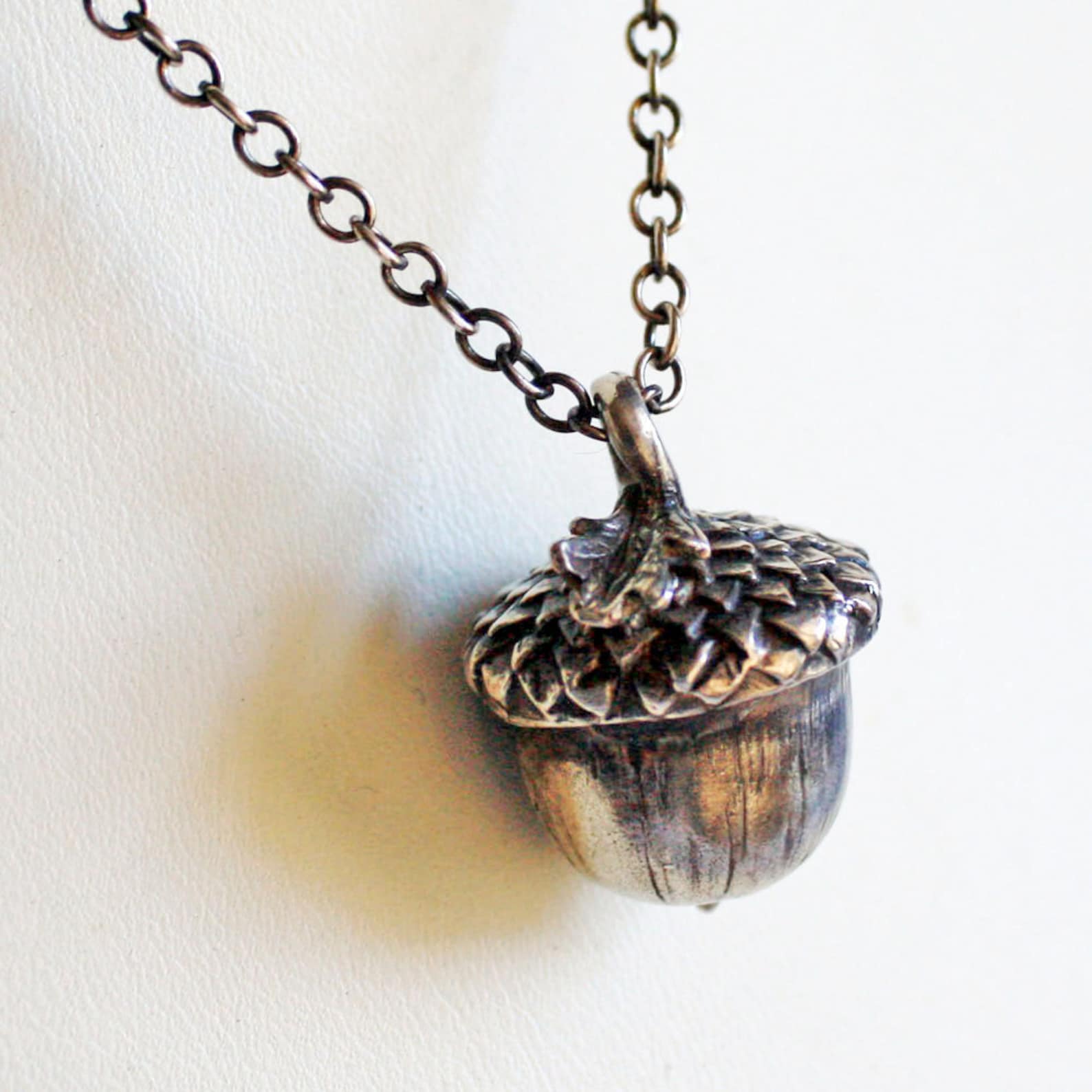 Handmade Sterling Silver Acorn Pendant Large Silver Acorn - Etsy