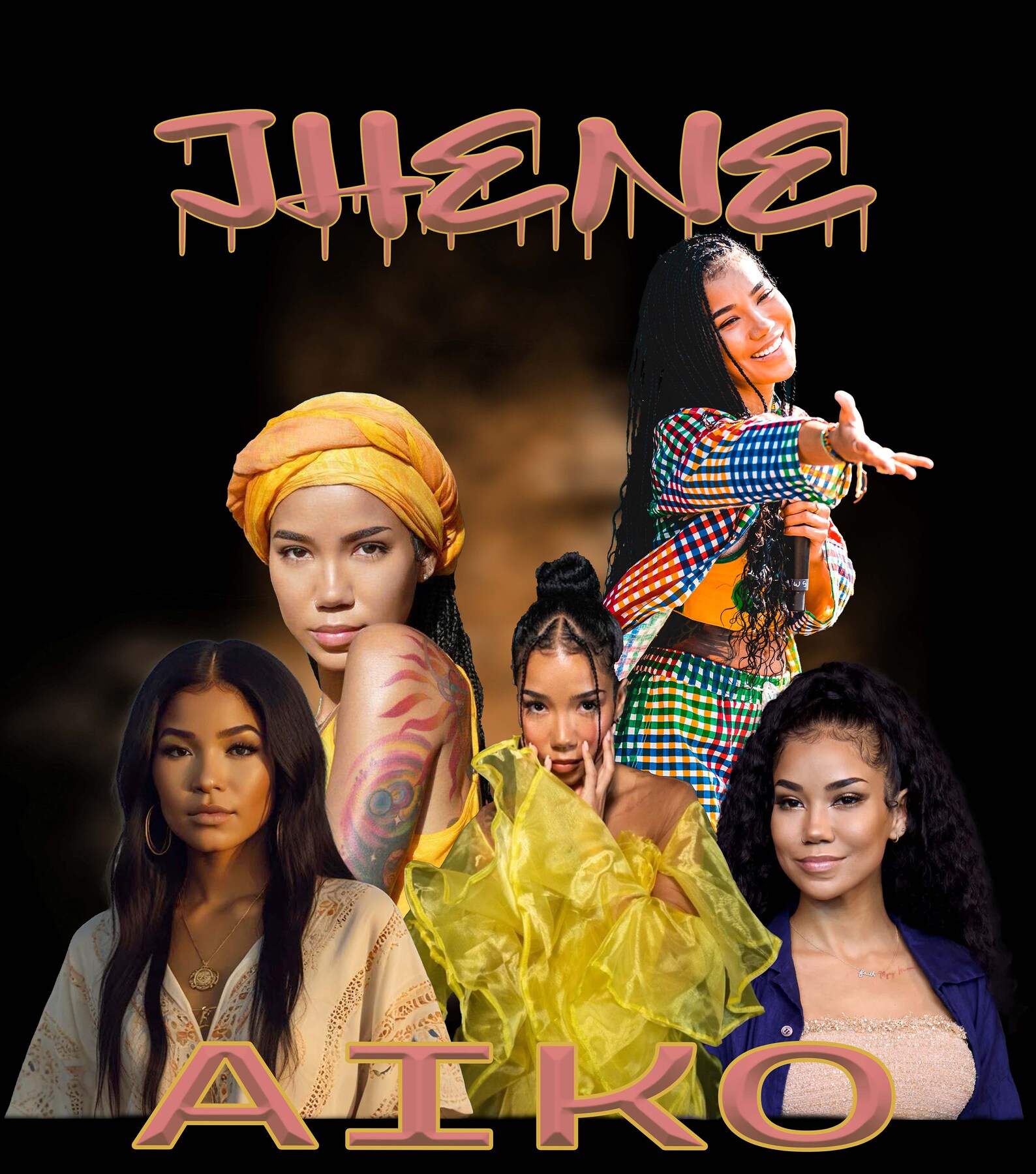 JHENE AIKO T Shirt Design PNG Instant Download 300 Dpi Png - Etsy