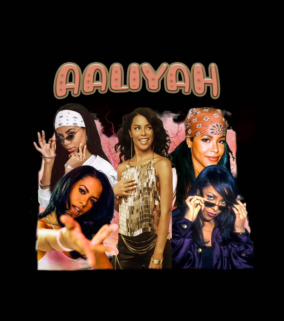 AALIYAH T Shirt Design PNG Instant Download 300 Dpi Png - Etsy