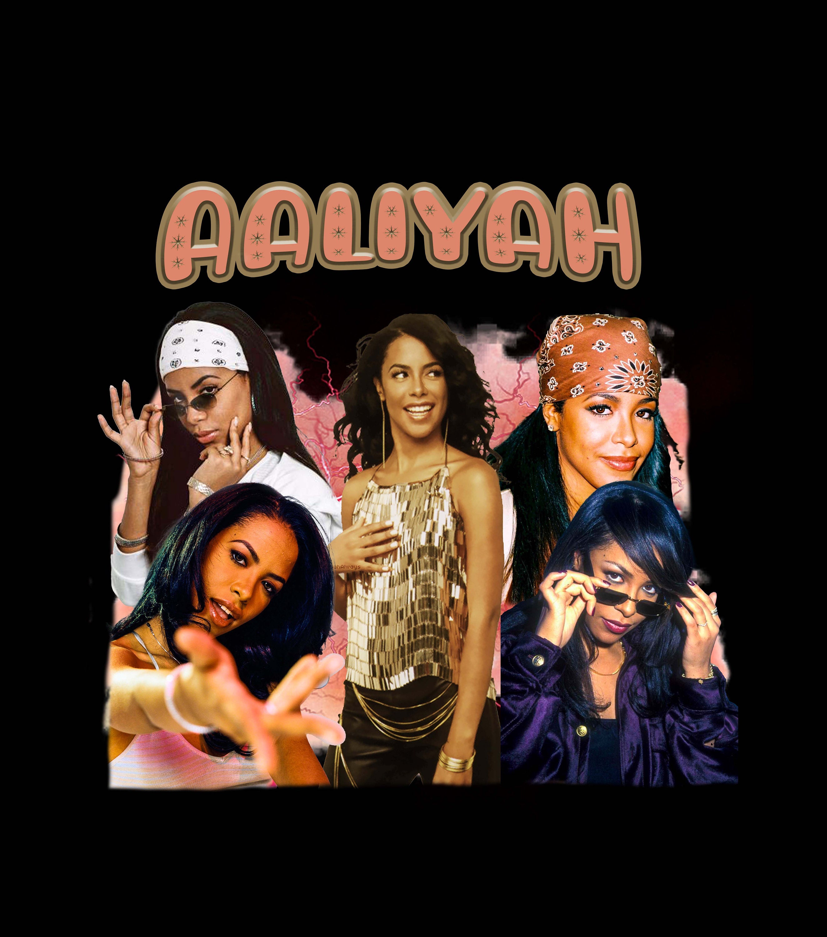 AALIYAH T Shirt Design PNG Instant Download 300 Dpi Png - Etsy