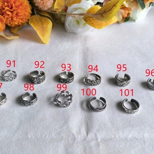 Silver Y2K Rings, Chunky Boho Y2K Gothic Rings, Y2K Chunky Rings ...