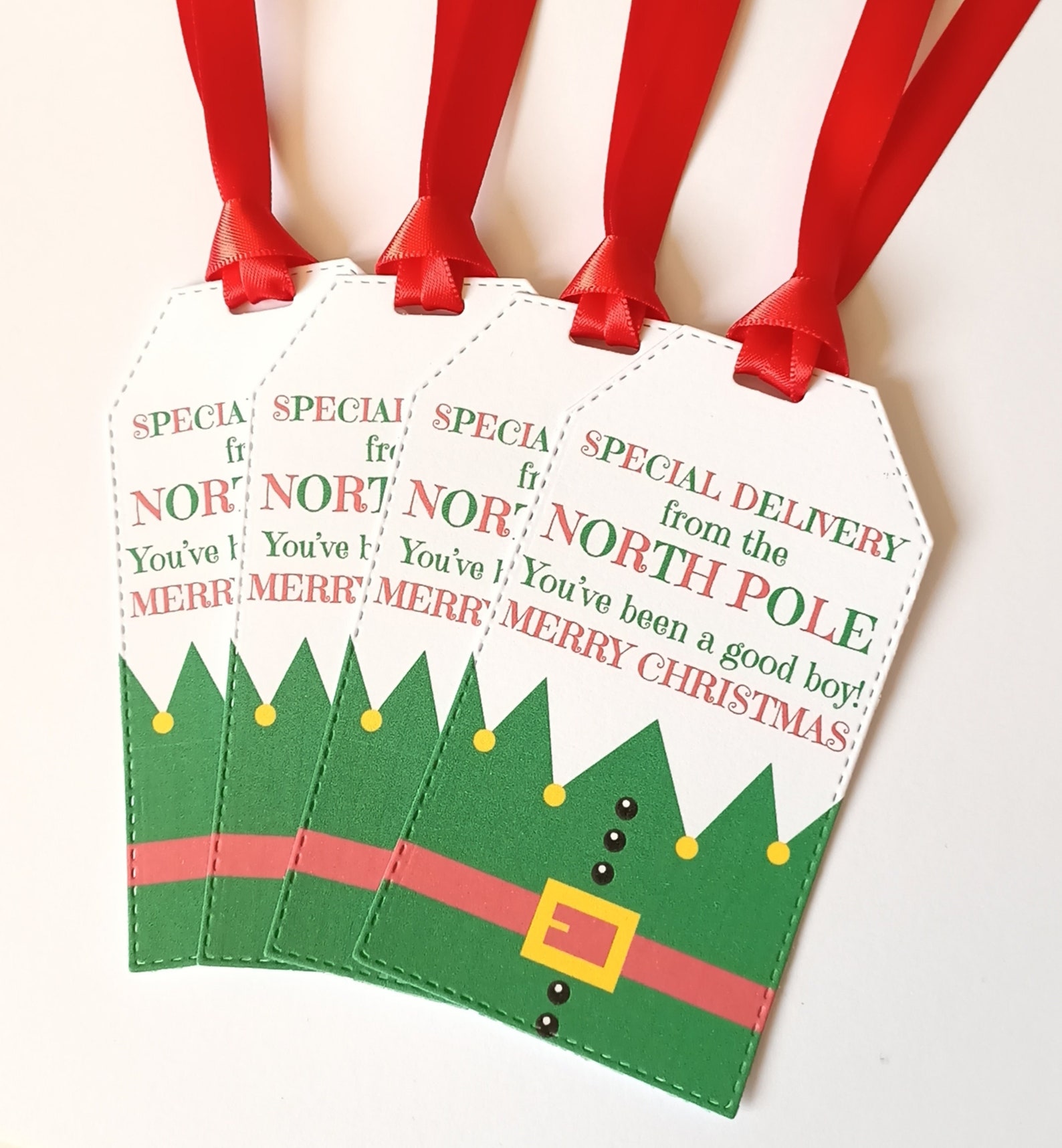 Elf Christmas Tags North Pole Gift Tags Kids Christmas - Etsy UK