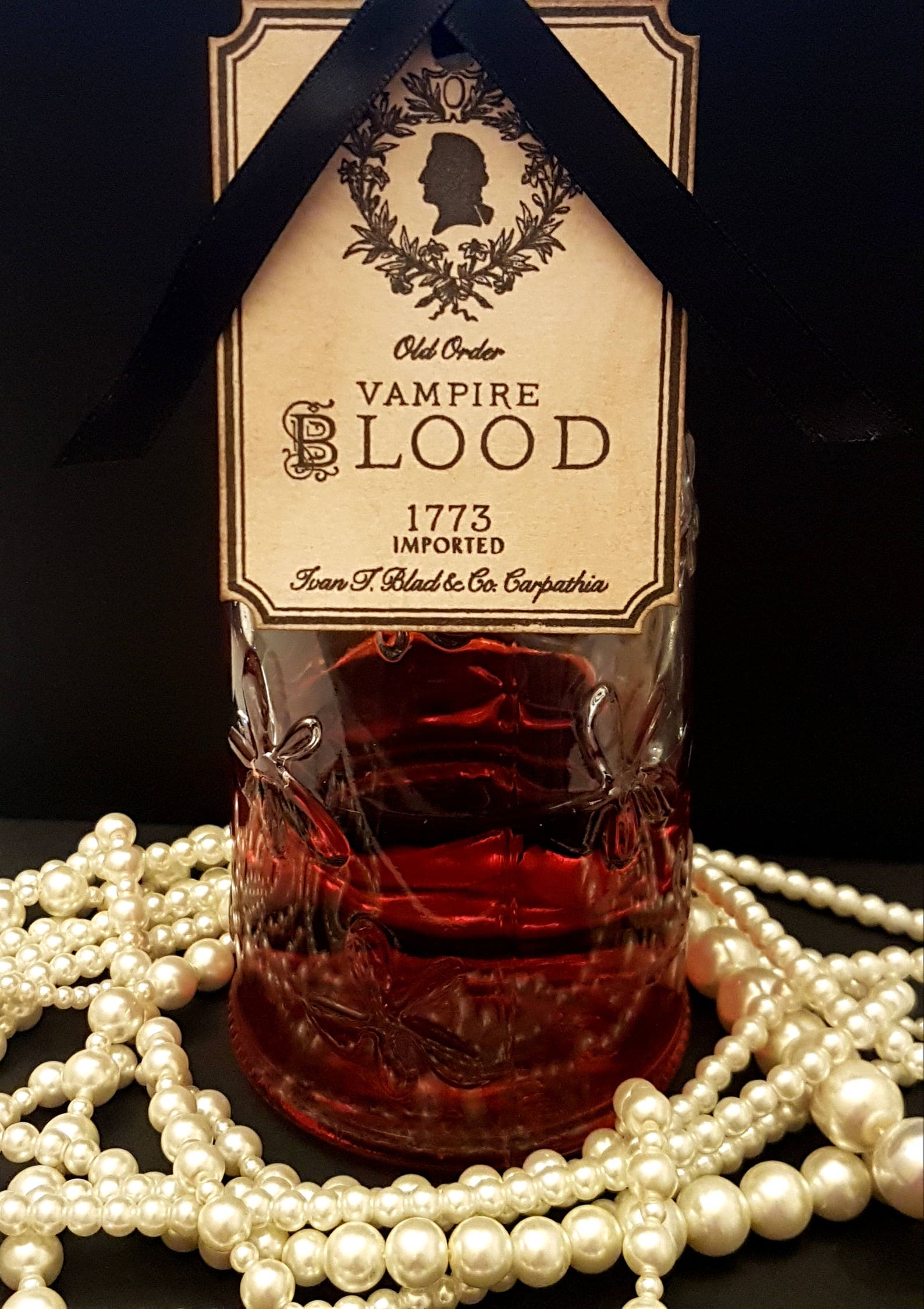 Vampire Blood Halloween Wine Tags Halloween Wedding Drink | Etsy