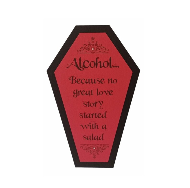 Gothic Bar Sign Coffin Bar Signs Alcohol Bar Sign Halloween | Etsy