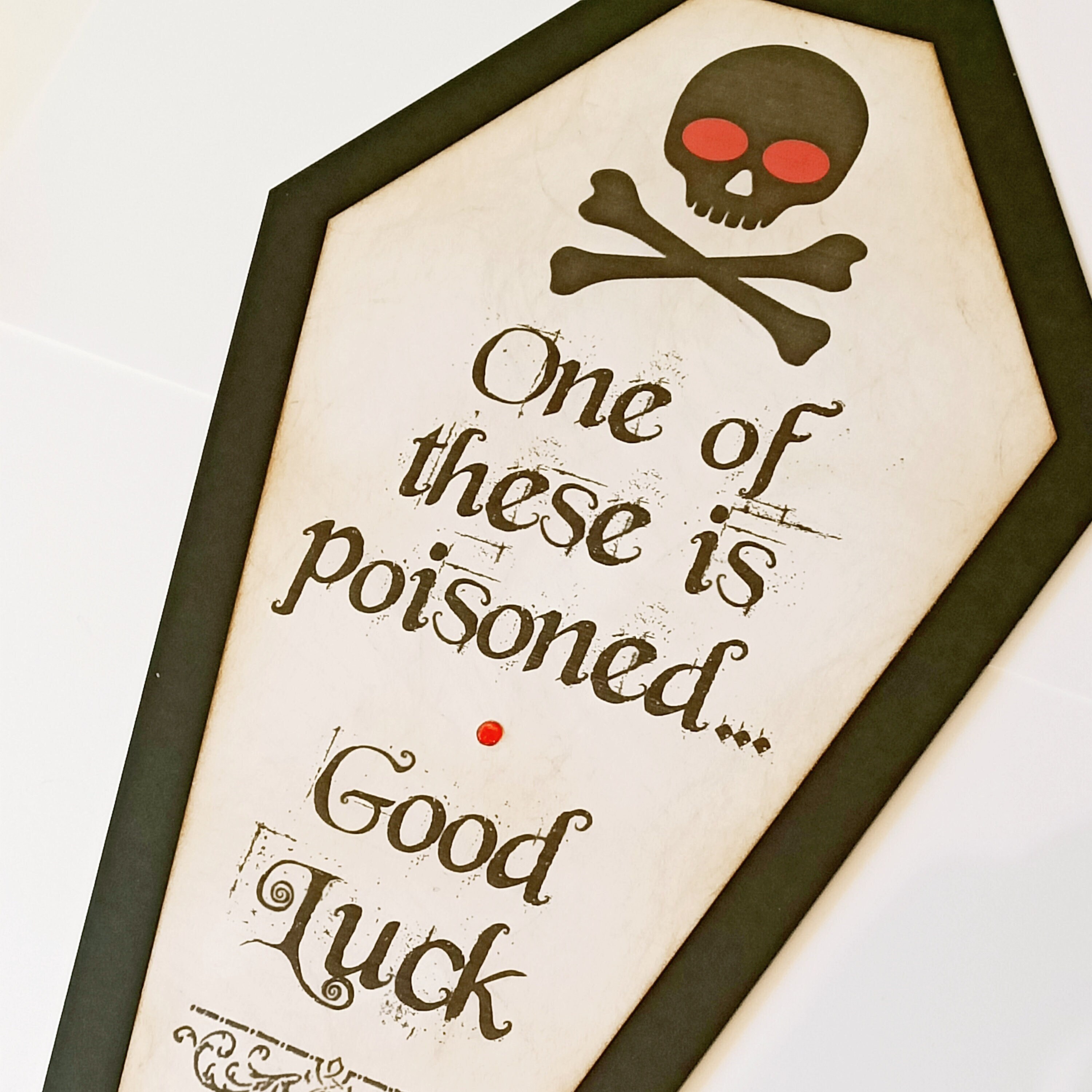 Skull Chocolate Sign, Coffin Signs, Halloween Candy Sign, Russian ...