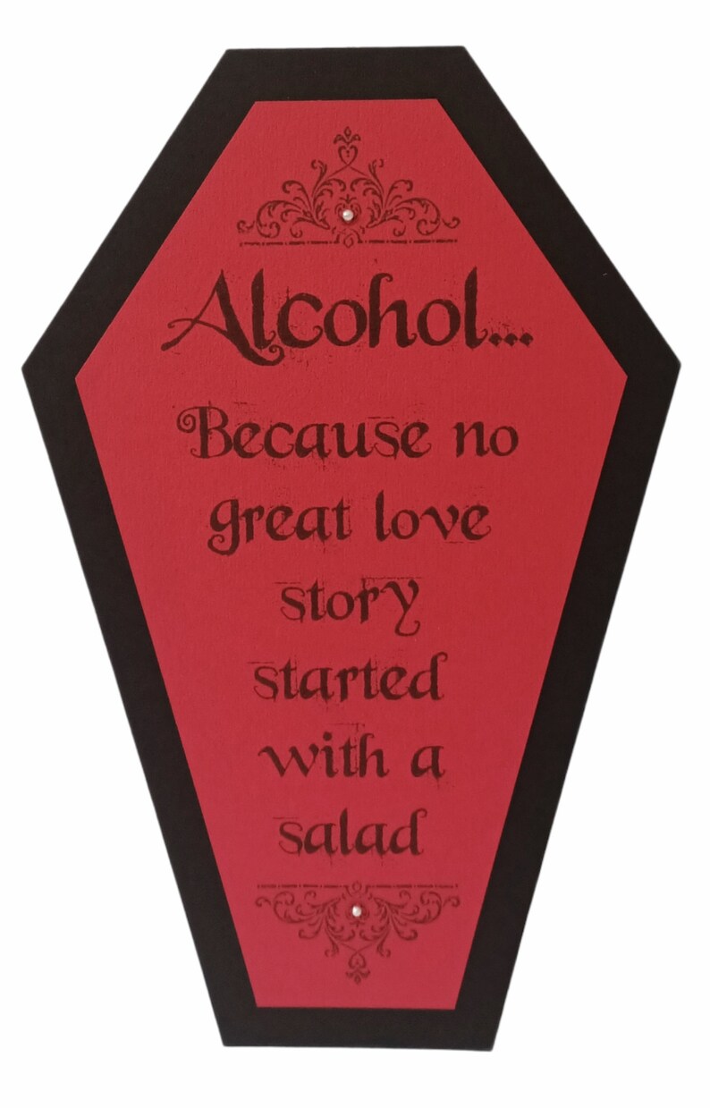 Gothic Bar Sign Coffin Bar Signs Alcohol Bar Sign Halloween | Etsy