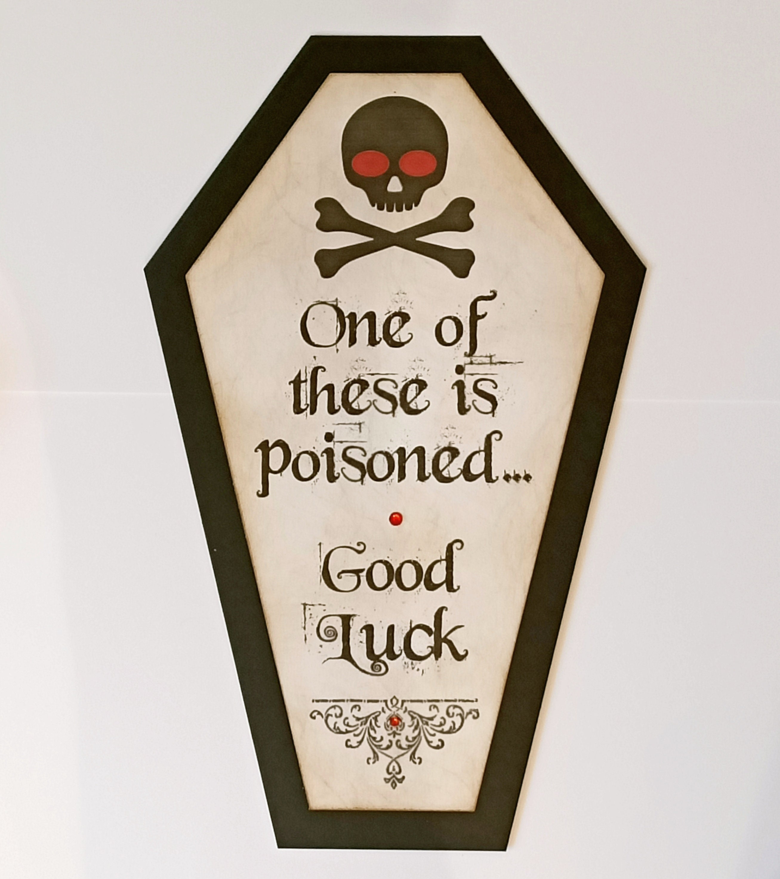 Skull Chocolate Sign, Coffin Signs, Halloween Candy Sign, Russian ...
