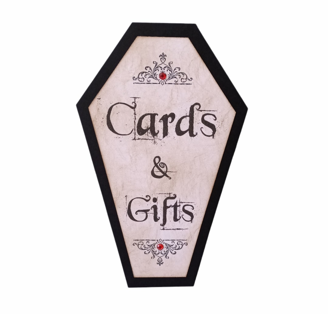 Gothic Cards Signs, Cards Sign, Coffin Signs, Halloween Sign, Halloween ...