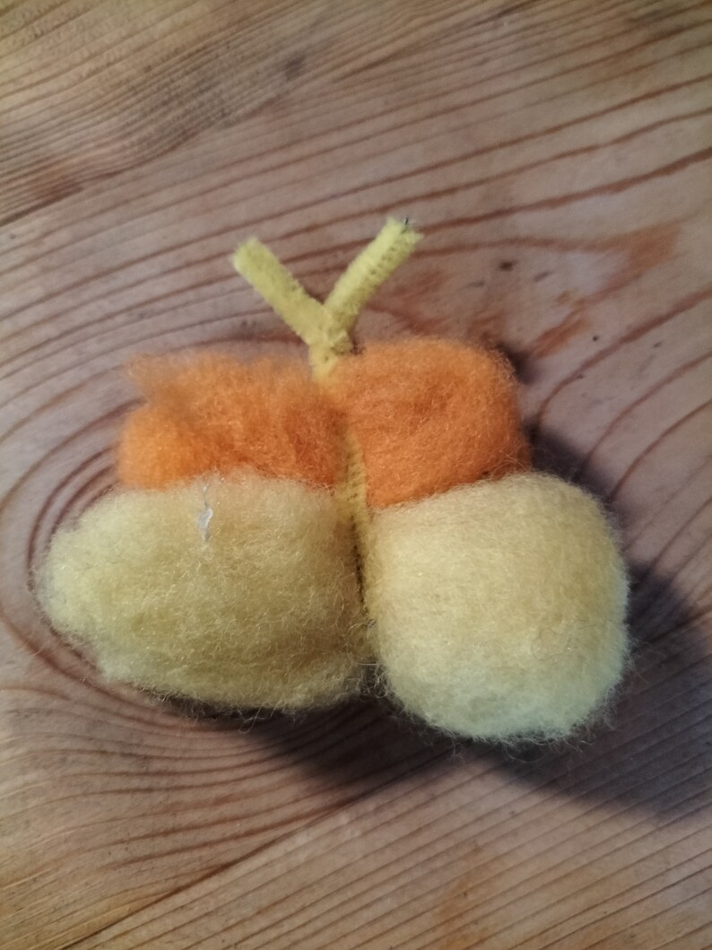Butterfly/felted Wool/pipe Cleaner/spring/steiner Pedagogy - Etsy