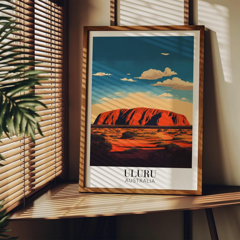 Uluru Print Uluru Australia Travel Wall Hanging Home Decoration Gift ...