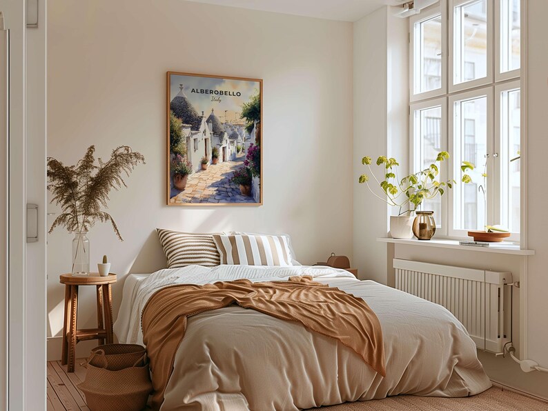Alberobello Italy Watercolor Print – Travel Poster, Personalized Gift ...
