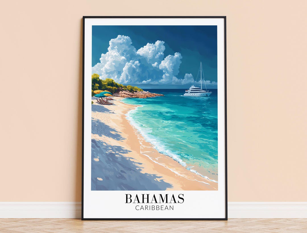Bahamas Print - Bahamas Travel Wall Hanging - Home Decoration - Gift ...