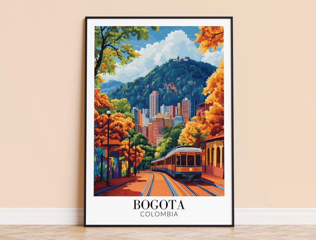 Bogotá Print - Bogotá Colombia Travel Wall Hanging - Home Decoration ...